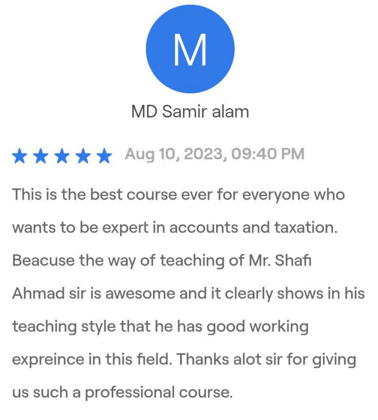 Practical GST, ITR, TDS, Tally and Accounting Course