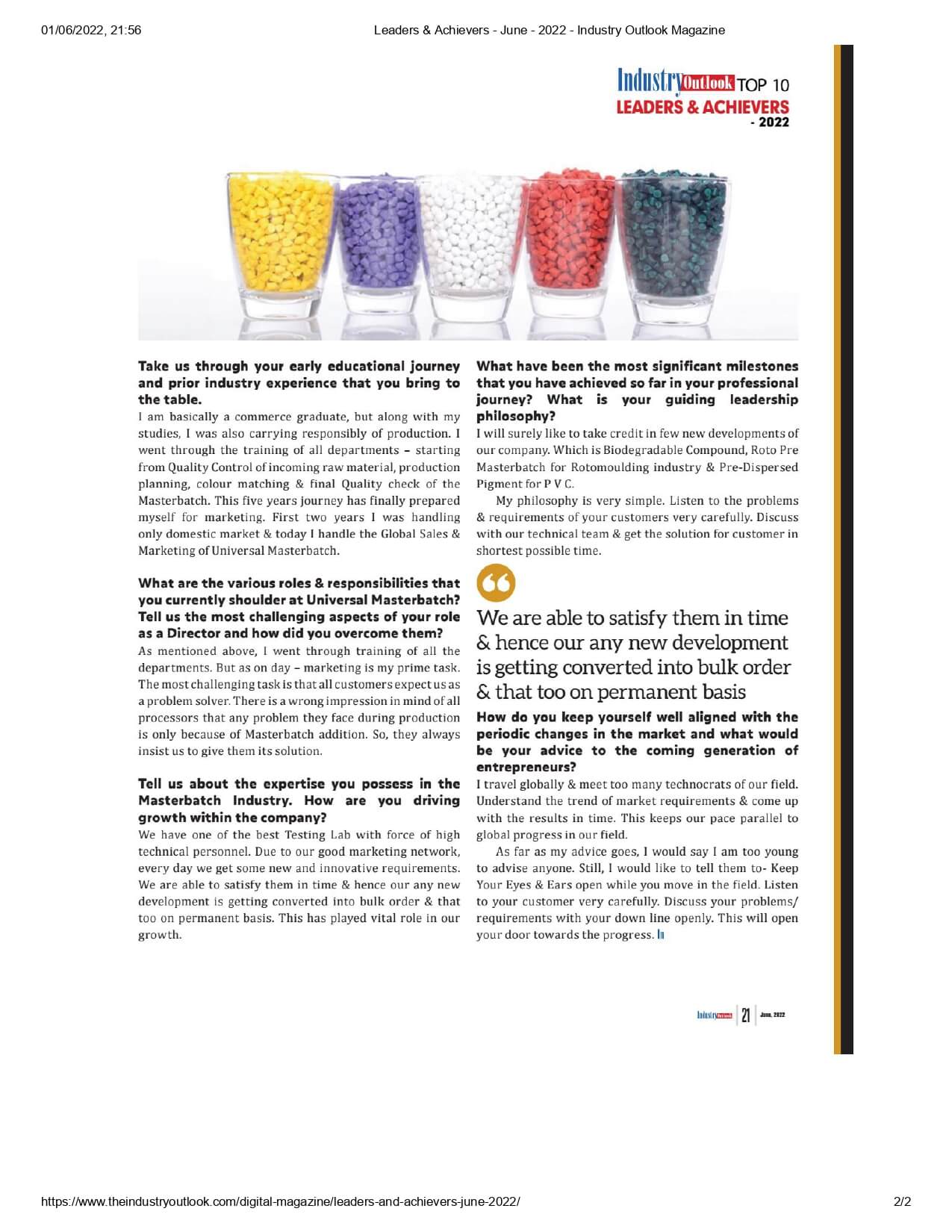 Top 30 Masterbatch Manufacturers, Best Masterbatch Manufacturers in ...