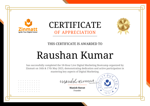 18-Hour Live Digital Marketing Course – 100% Practical